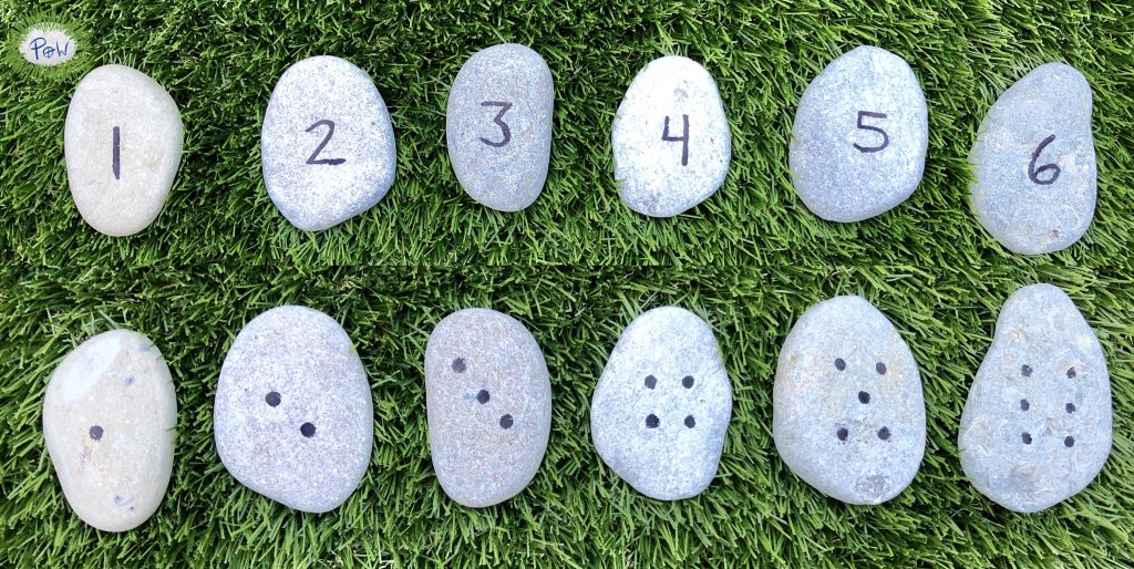 Numeral & Dice Rocks - Ordering Numbers – Play of the Wild