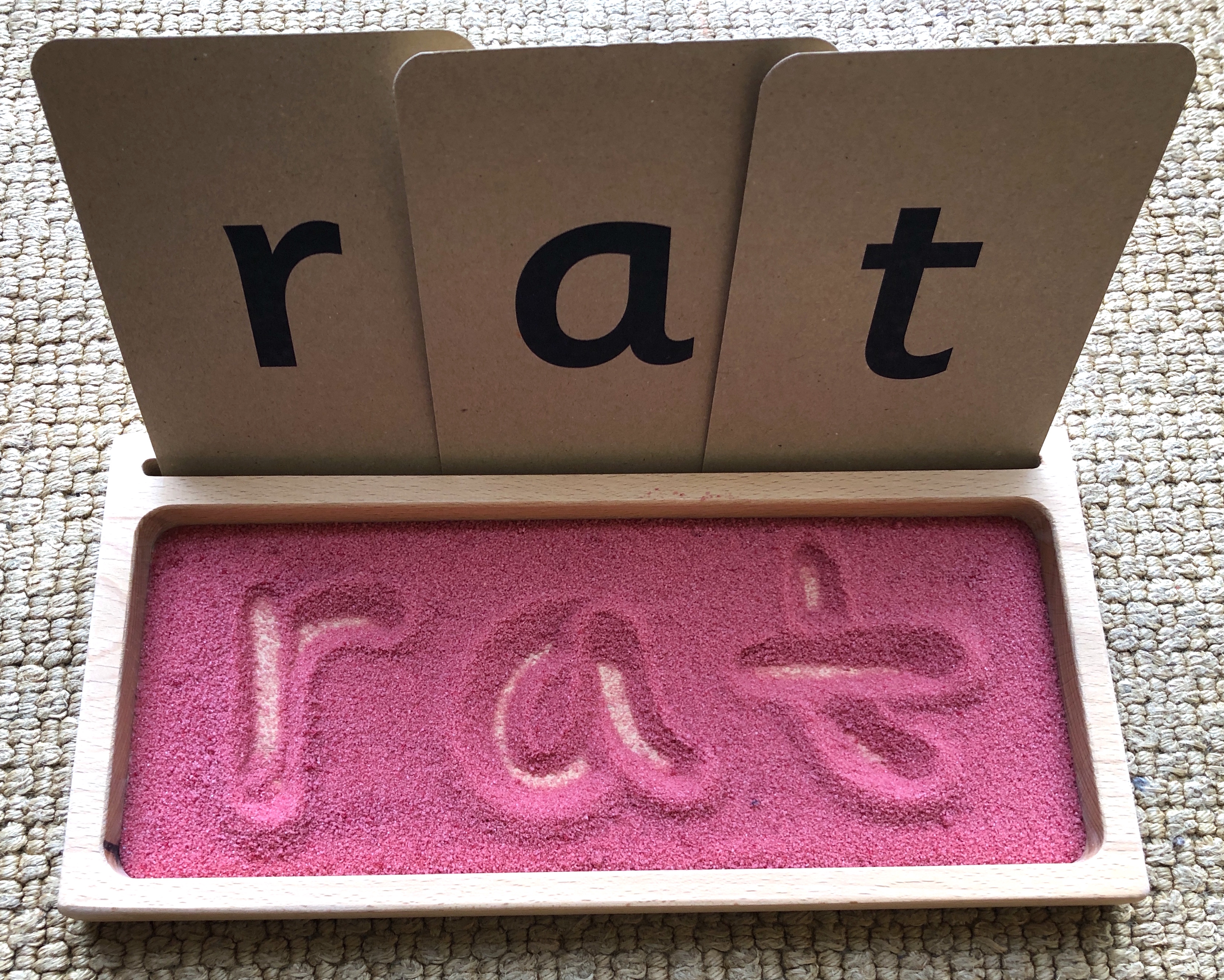How to make Colorful Salt Writing Tray for Letter Writing – Play of the ...