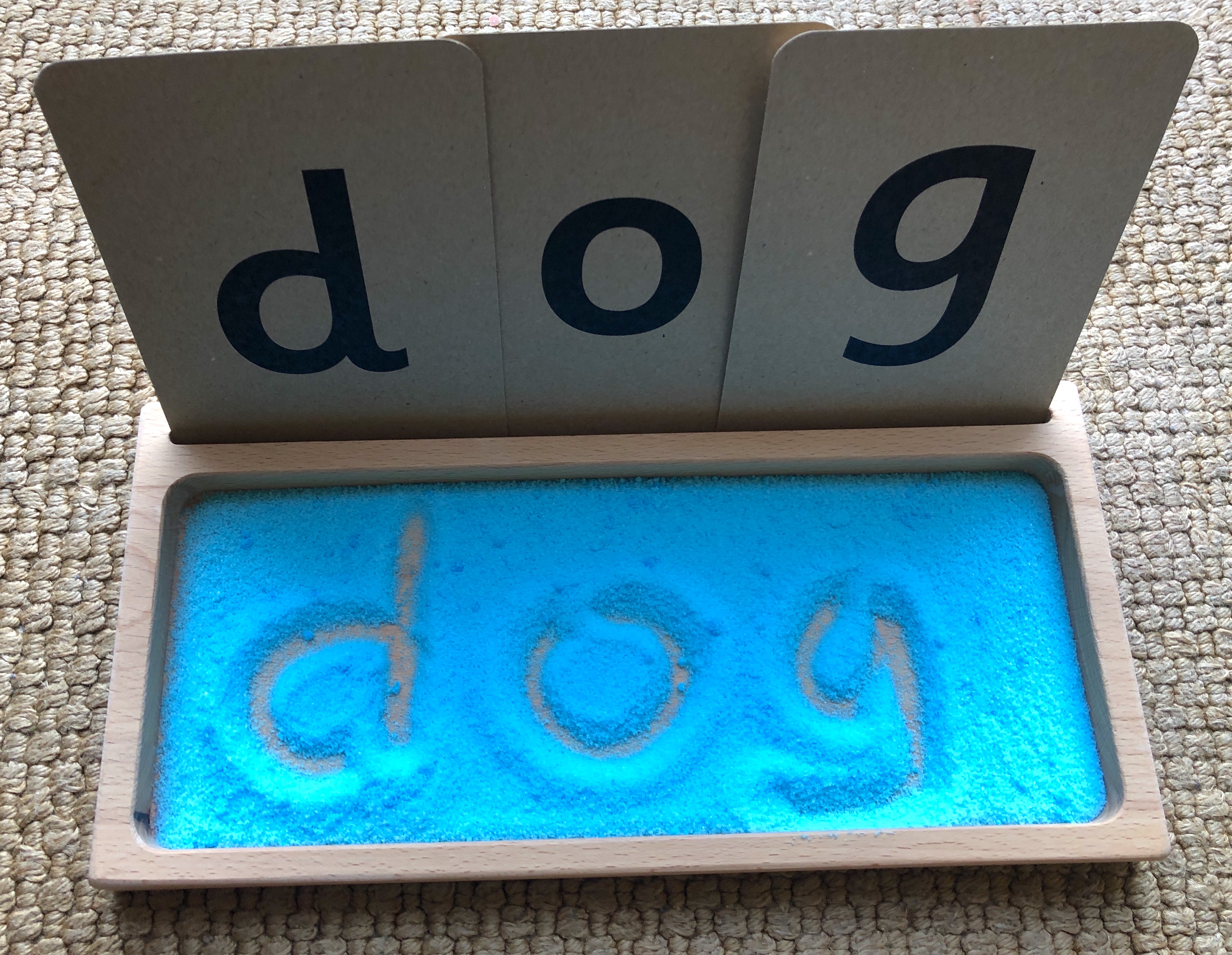 How to make Colorful Salt Writing Tray for Letter Writing – Play of the ...